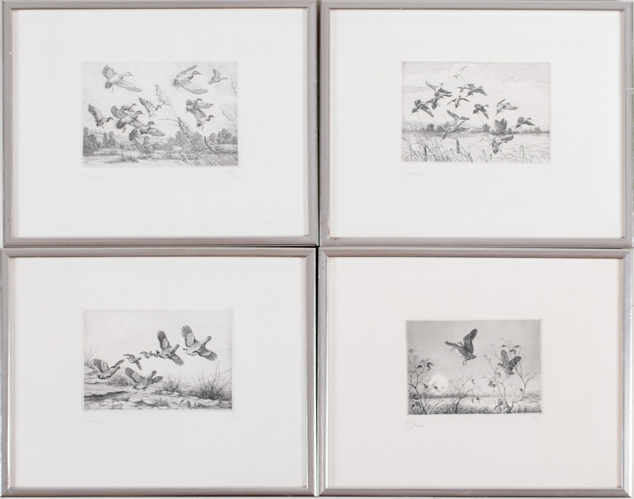 ANGELO GALEAZZI (Italien, 1931-2012), 4 st, etsningar, | Auktion
