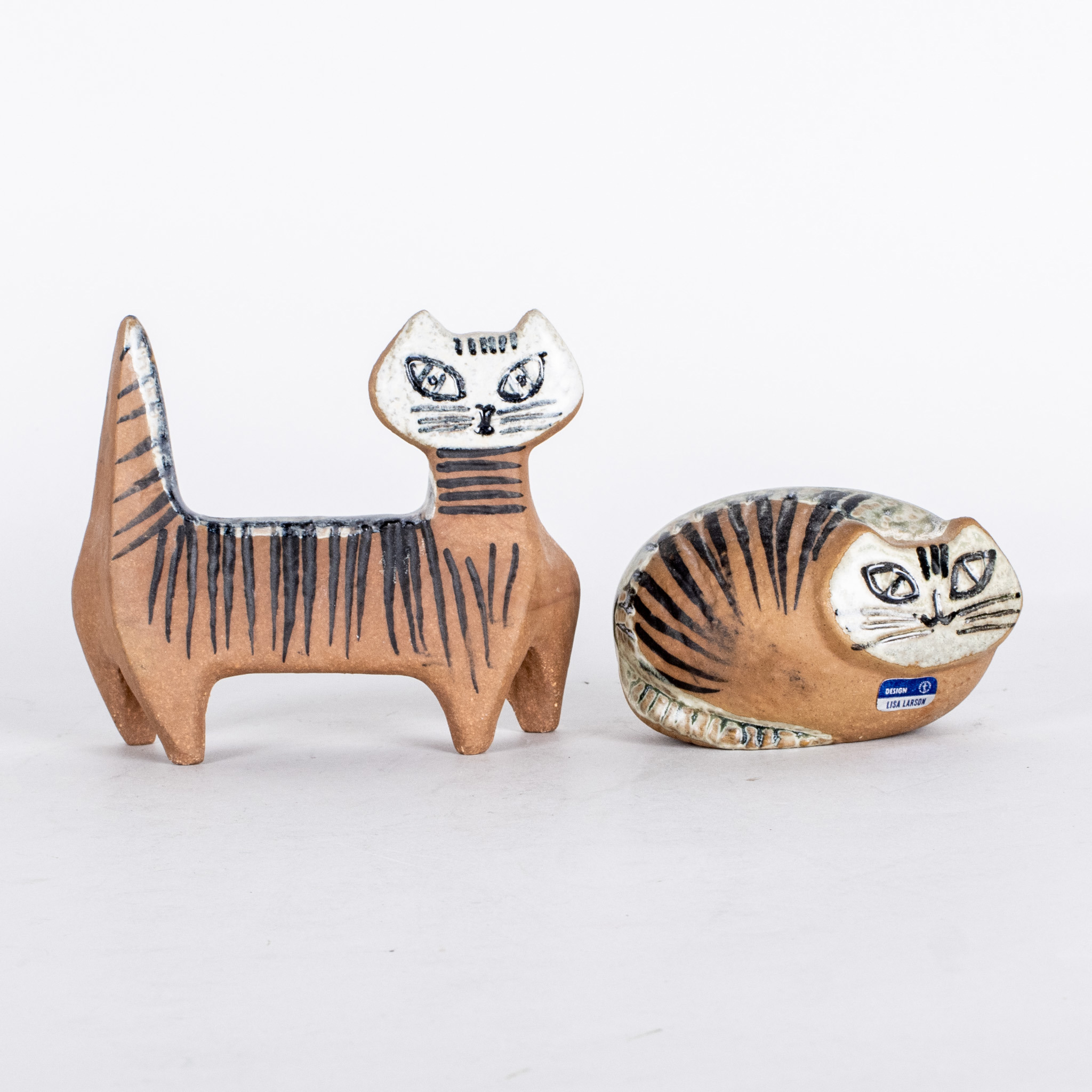 LISA LARSON, 2 st, figurer, stengods, Gustavsberg | Auktion