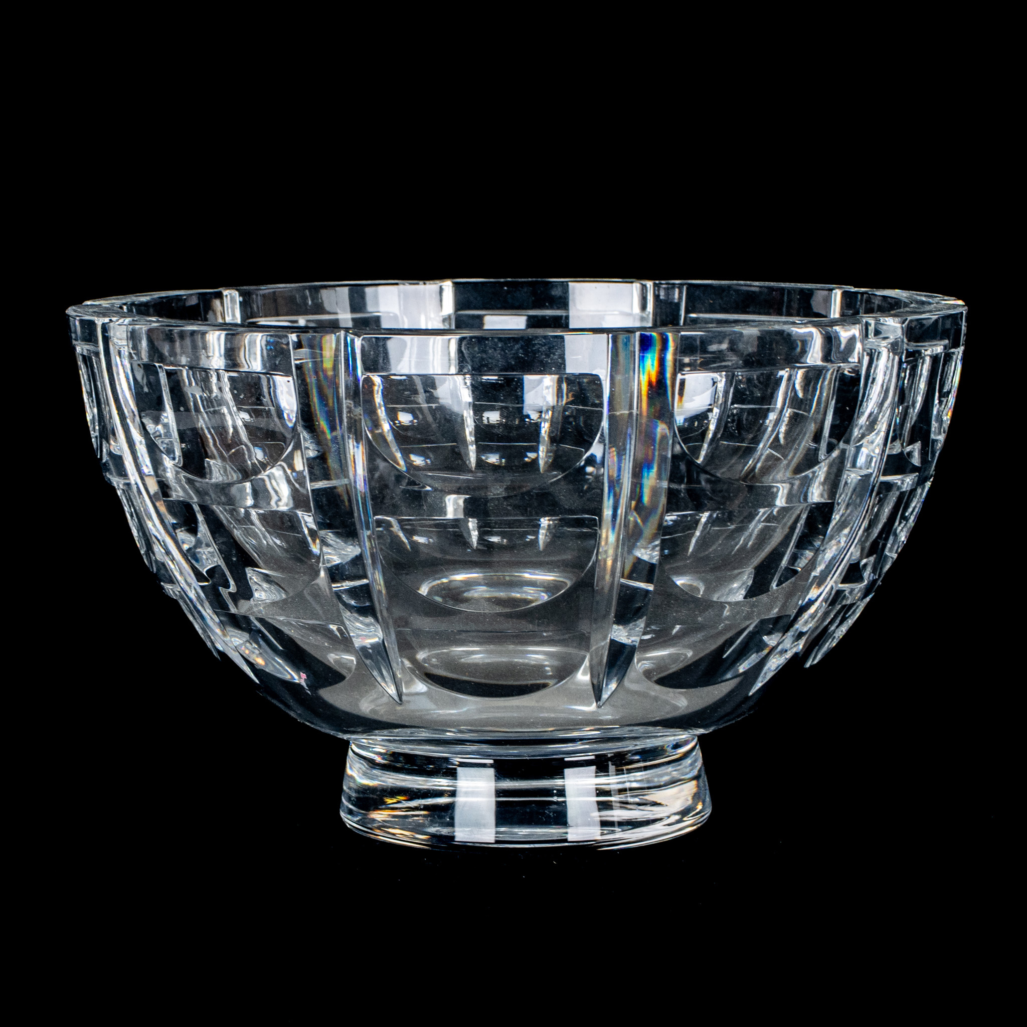 SIMON GATE, skål, "Tusen fönster", kristall, Orrefors | Auktion