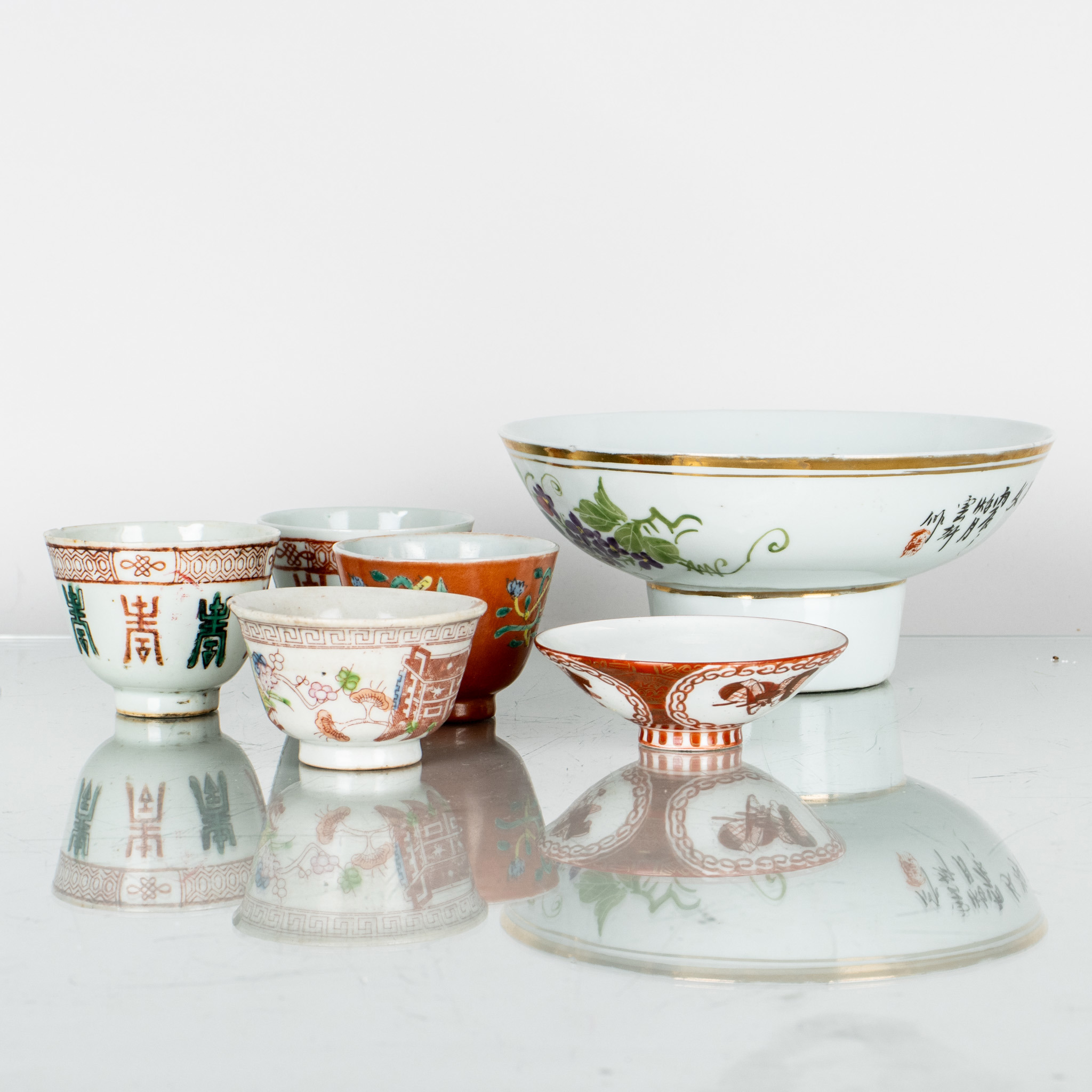 ORIENTALISK KERAMIK, 6 del, 1800-/1900-tal | Auktion