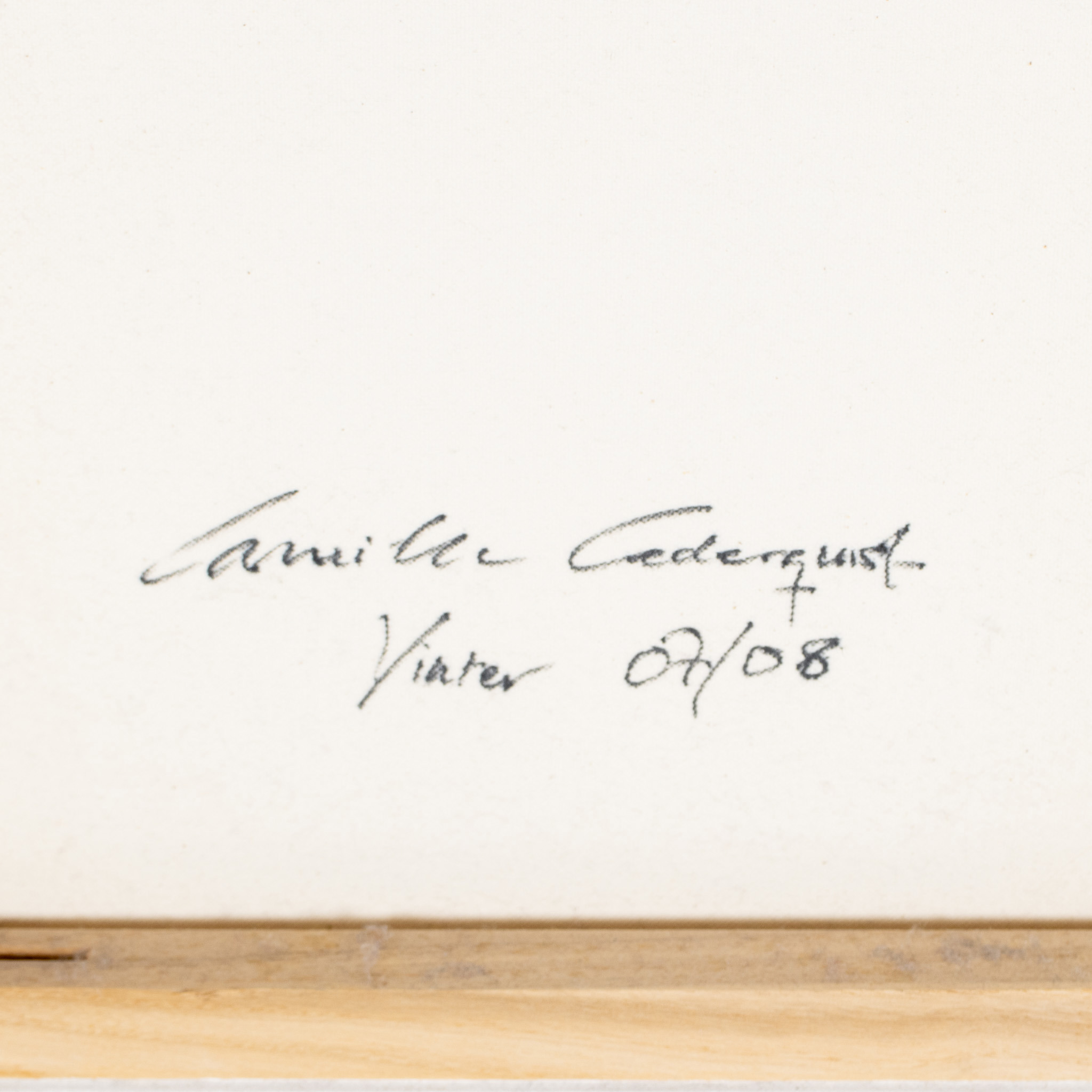 CAMILLA CEDERQUIST (född 1974), olja p… | Auktion.se